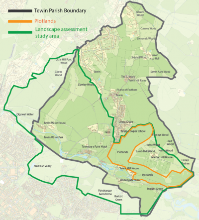 Map - Mimram Valley at Tewin